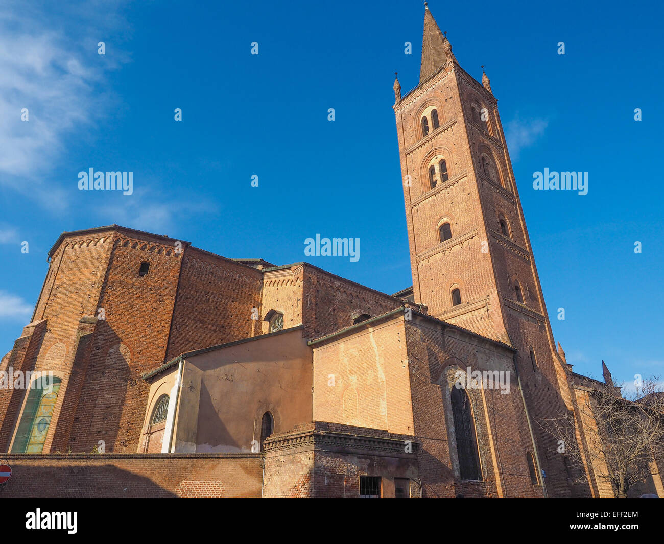 Chiesa di San Domenico gothic church in Chieri Italy Stock Photo - Alamy