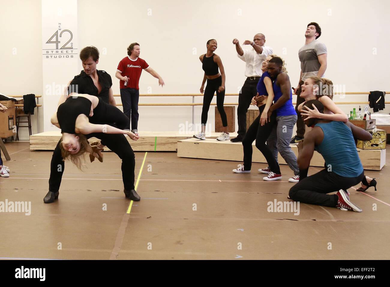 Rehearsal for Dirty Dancing The Tour held at New 42nd Street Studios ...