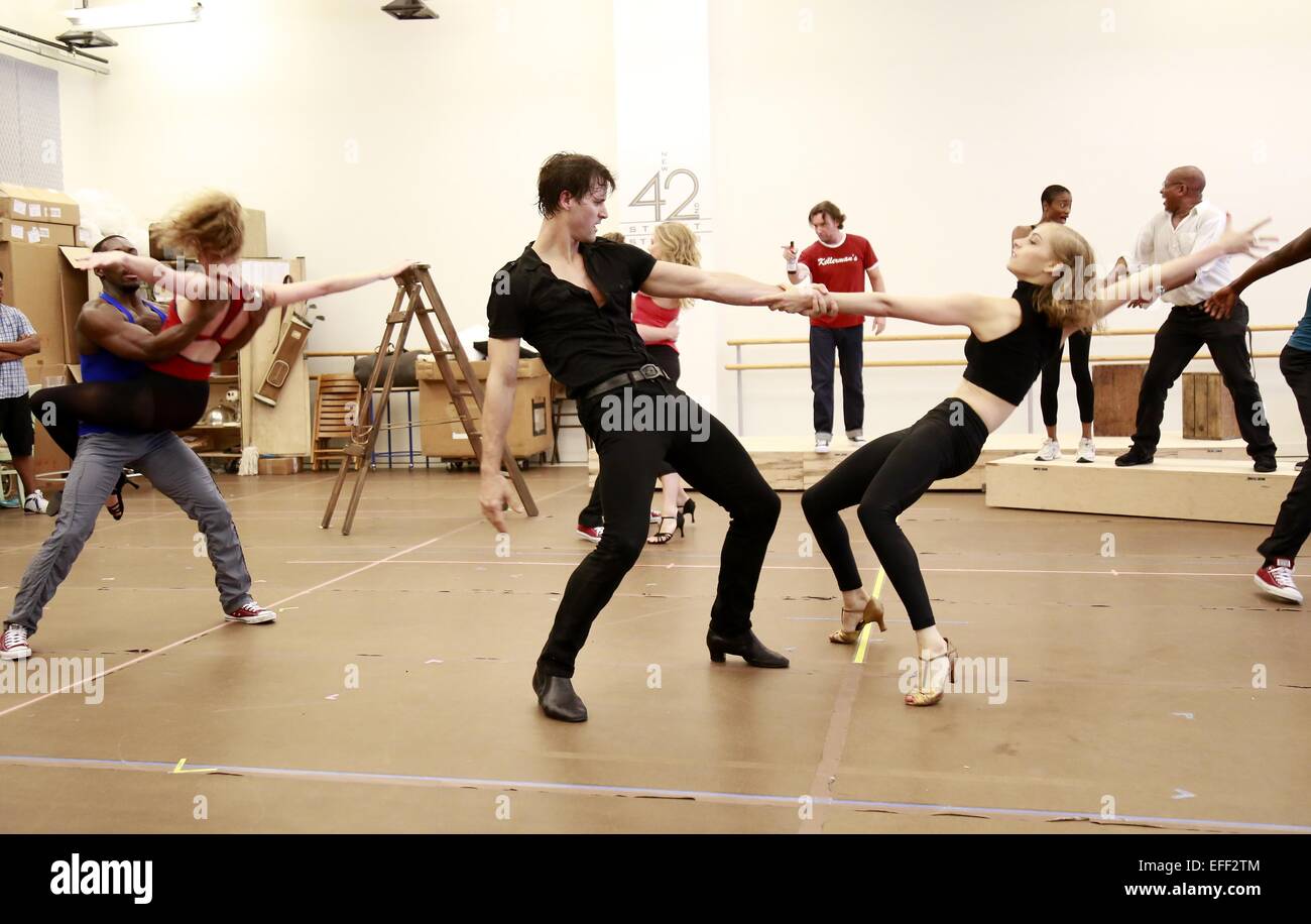Rehearsal for Dirty Dancing The Tour held at New 42nd Street Studios ...
