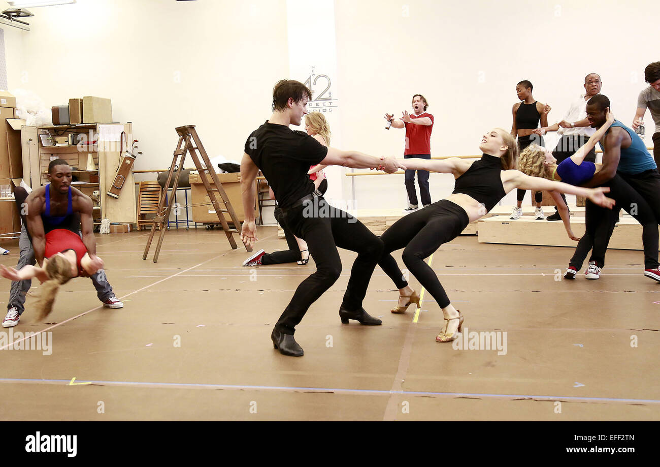 Rehearsal for Dirty Dancing The Tour held at New 42nd Street Studios ...