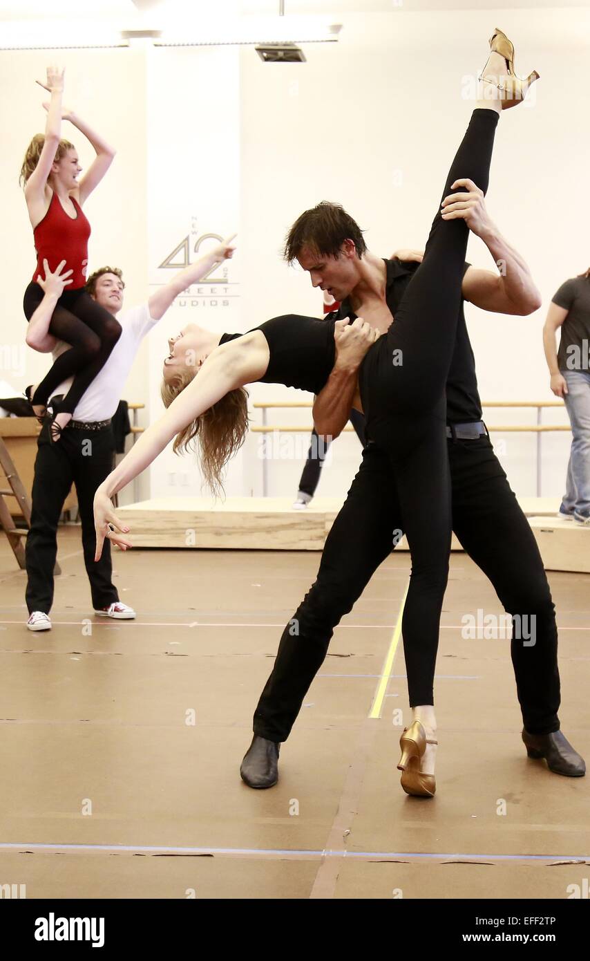 Rehearsal for Dirty Dancing The Tour held at New 42nd Street Studios ...