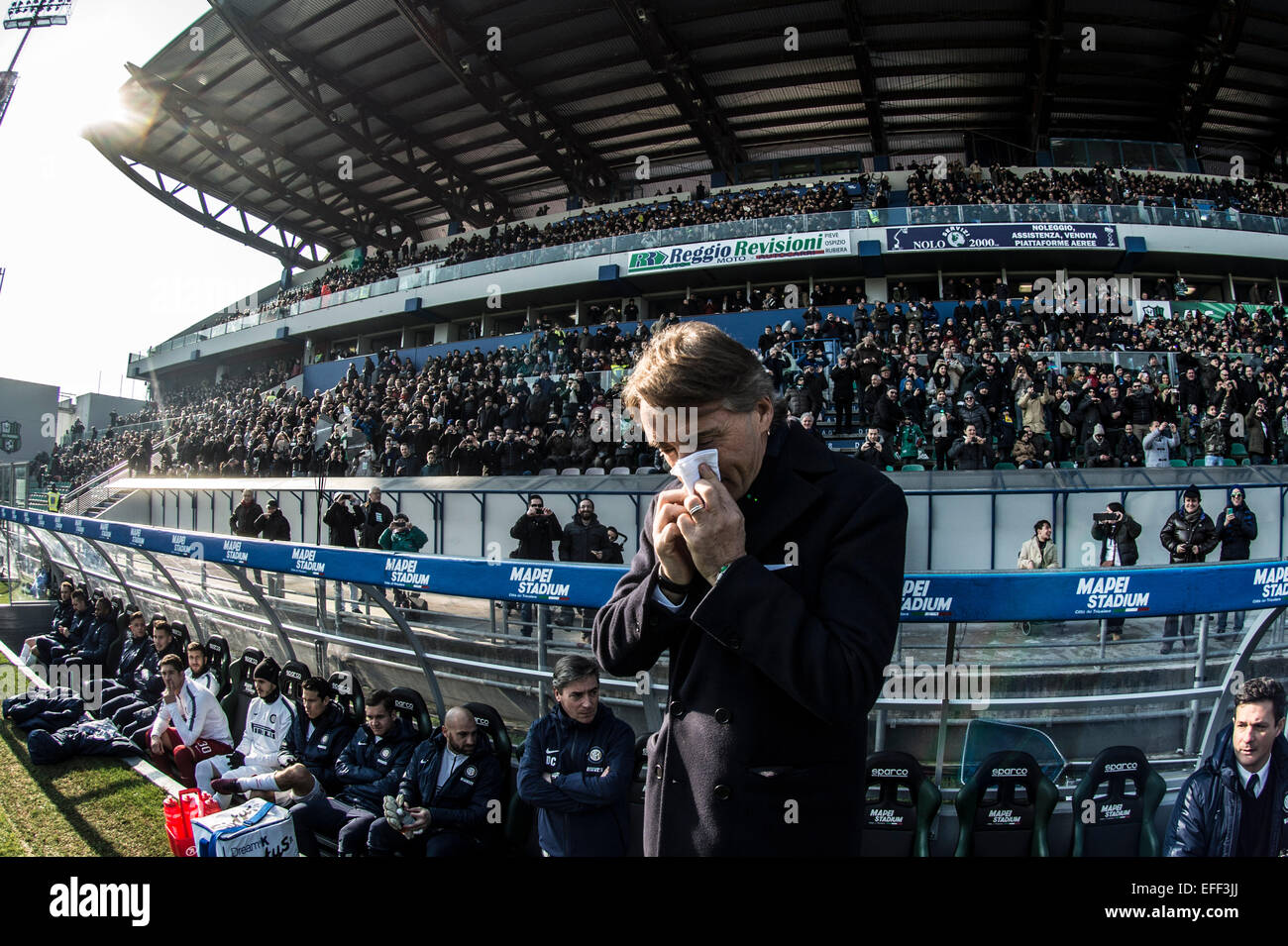 Reggio Emilia, Italy. 1st Feb, 2015. Roberto Mancini (Inter) Football ...