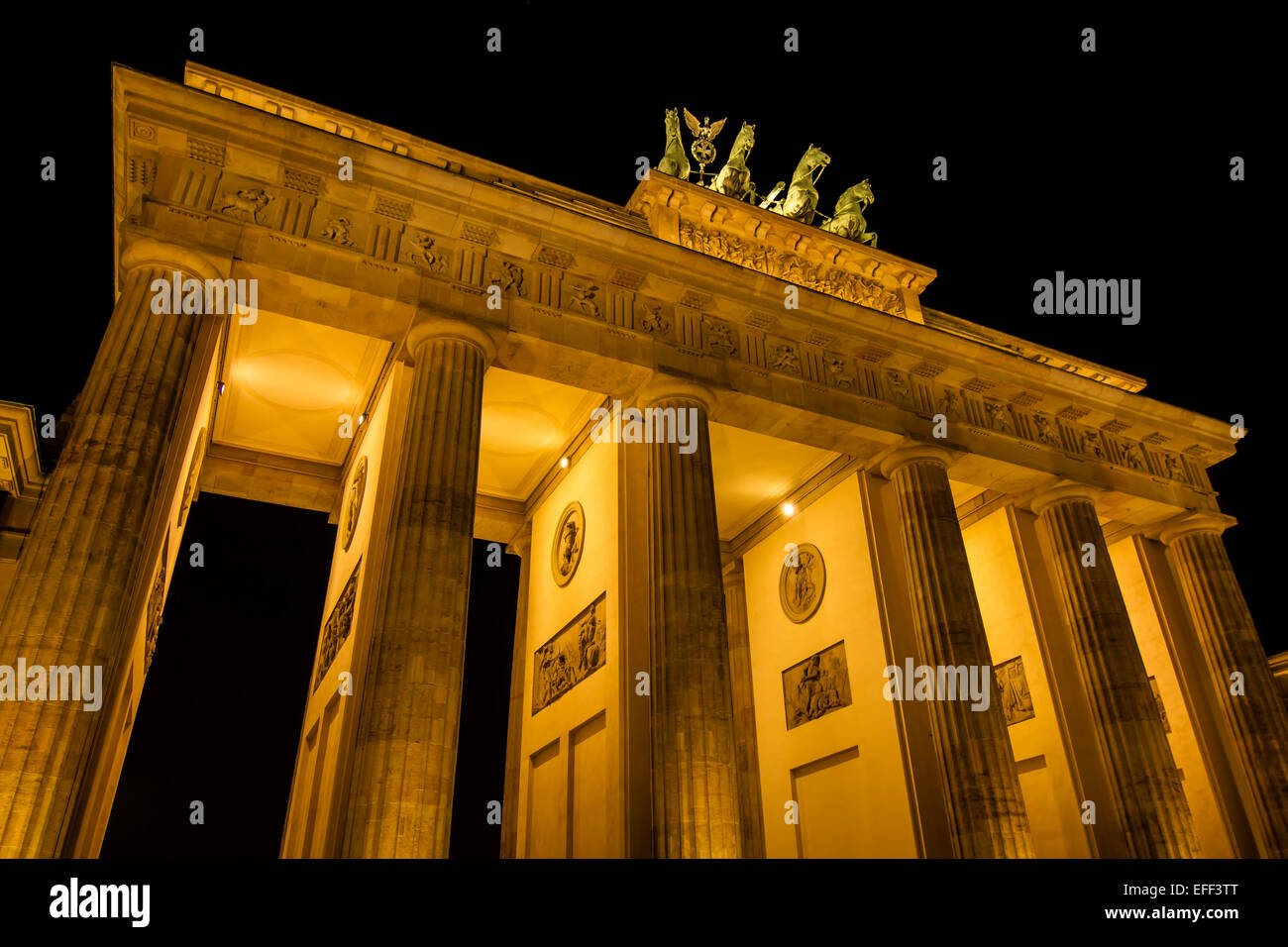 The Brandenburg Gate at night, in Berlin, Germany Stock Photo - Alamy