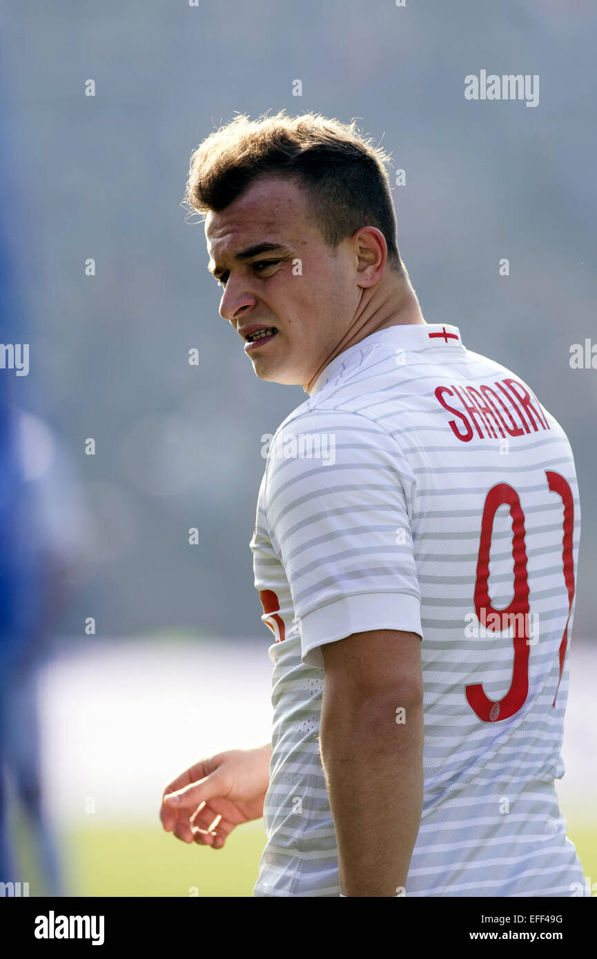 Reggio Emilia, Italy. 1st Feb, 2015. Xherdan Shaqiri (Inter) Football ...