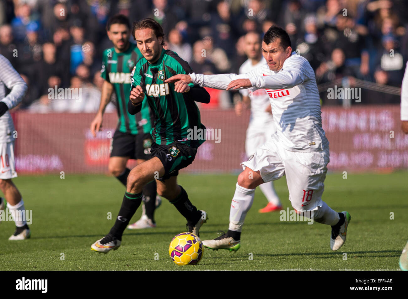 Reggio Emilia, Italy. 1st Feb, 2015. Gary Medel (Inter) Football/Soccer ...