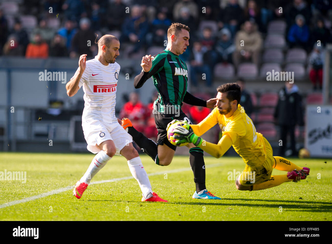 Reggio Emilia, Italy. 1st Feb, 2015. (L-R) Rodrigo Palacio (Inter ...