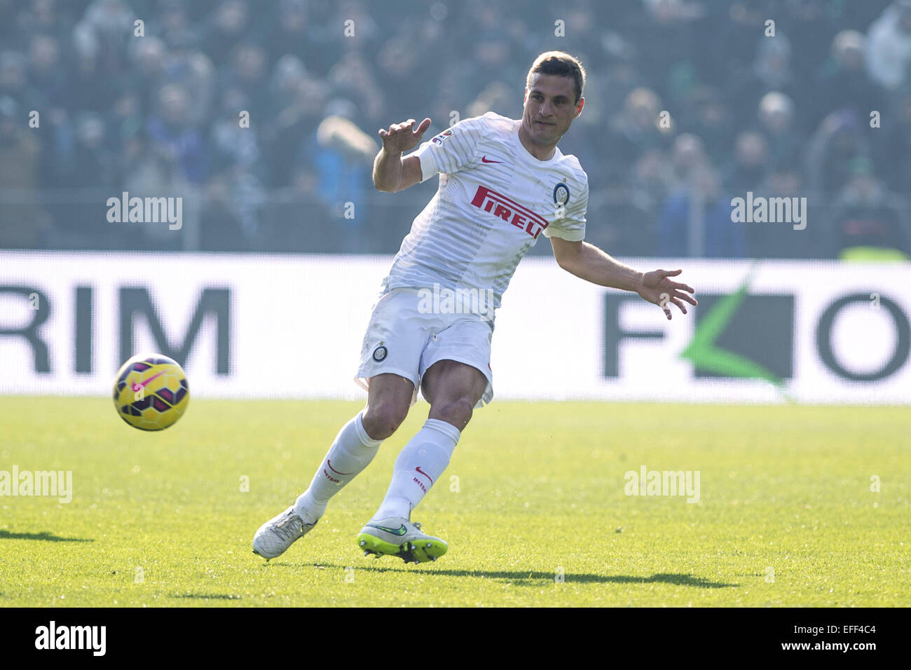 Reggio Emilia, Italy. 1st Feb, 2015. Nemanja Vidic (Inter) Football ...