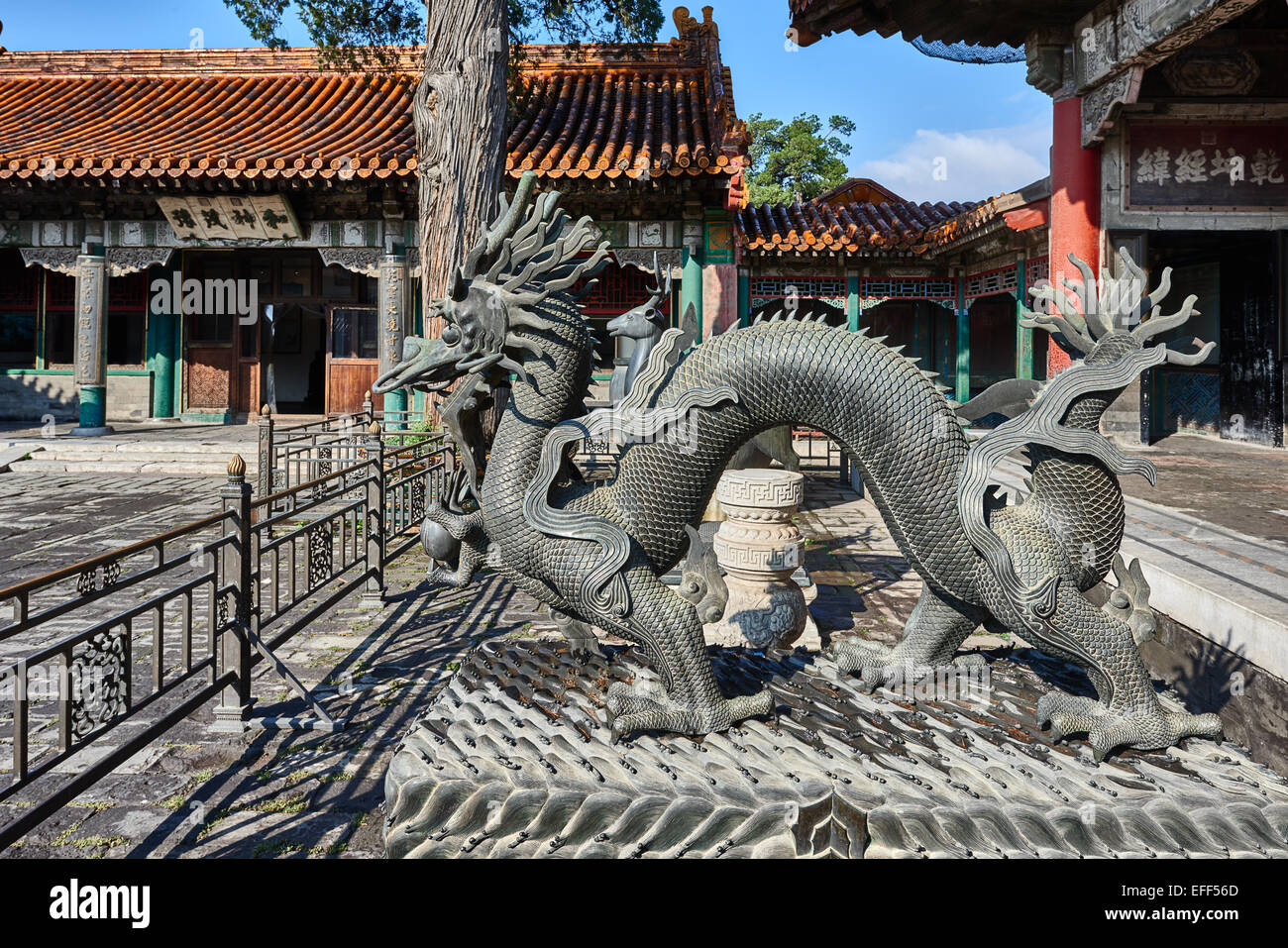 dragon statue Forbidden City of Beijing China Stock Photo - Alamy