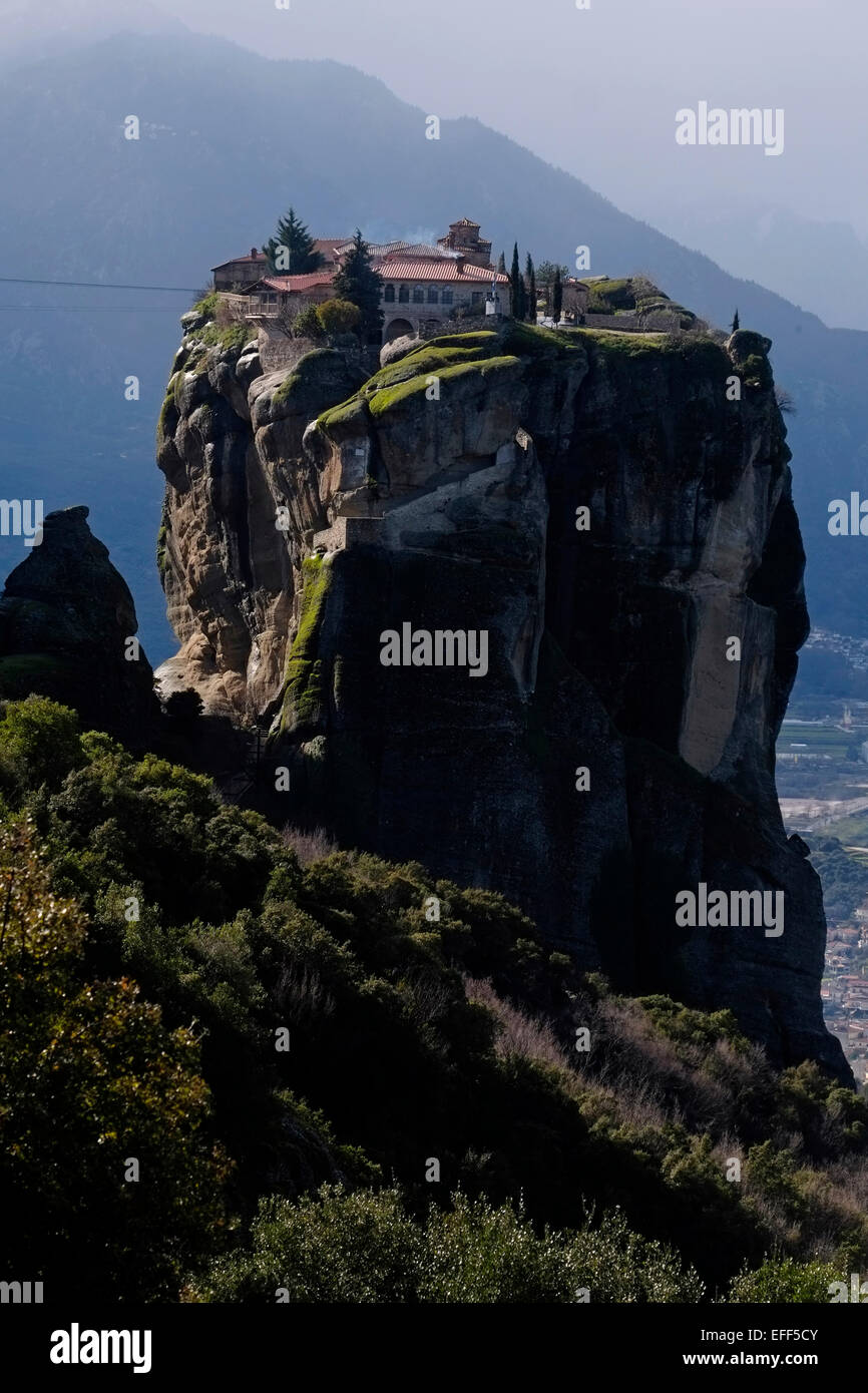 View of the Eastern Orthodox monastery of the Holy Trinity built in ...