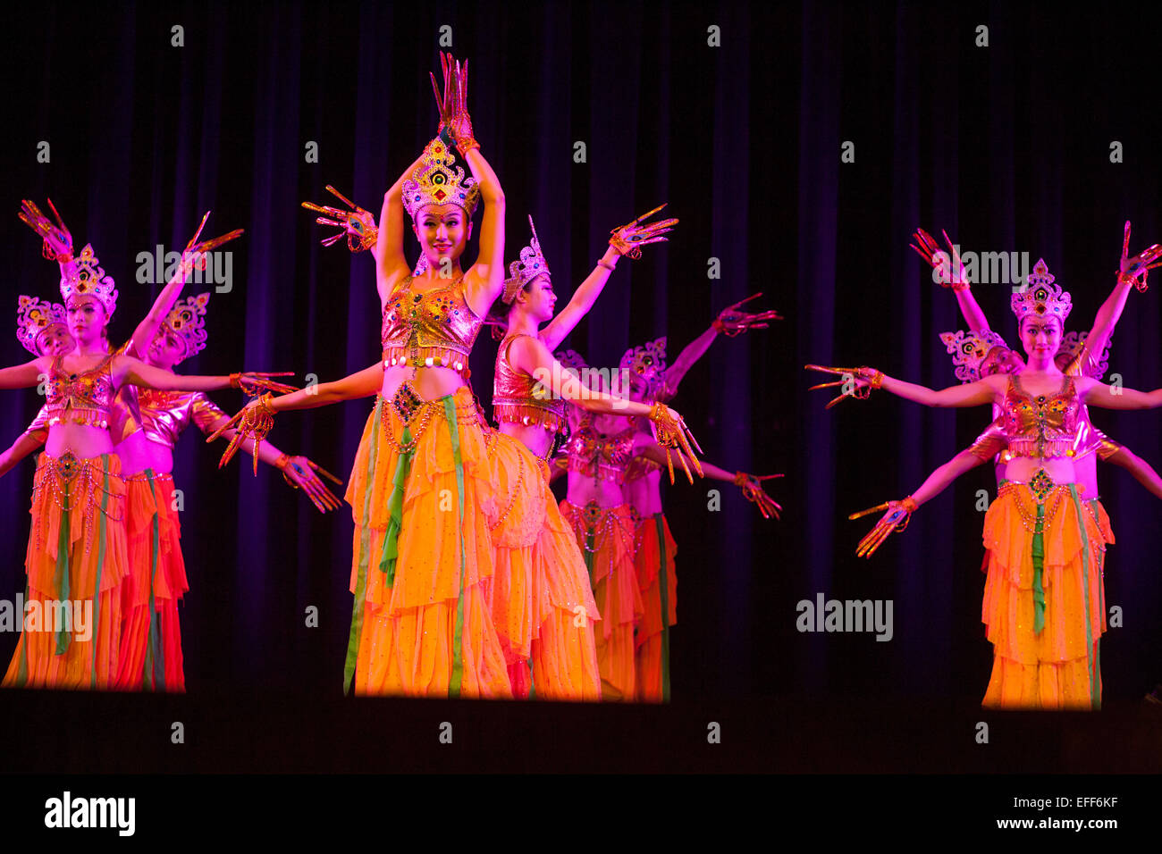 Dhaka, Bangladesh. 02nd Feb, 2015. A chinese opera house perform ...