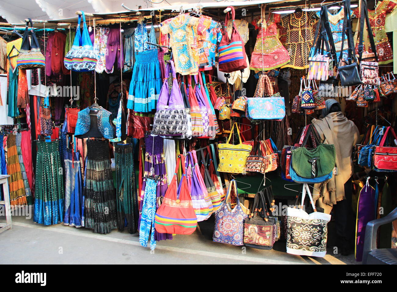 Window display of apparels and bags in a street Stock Photo - Alamy