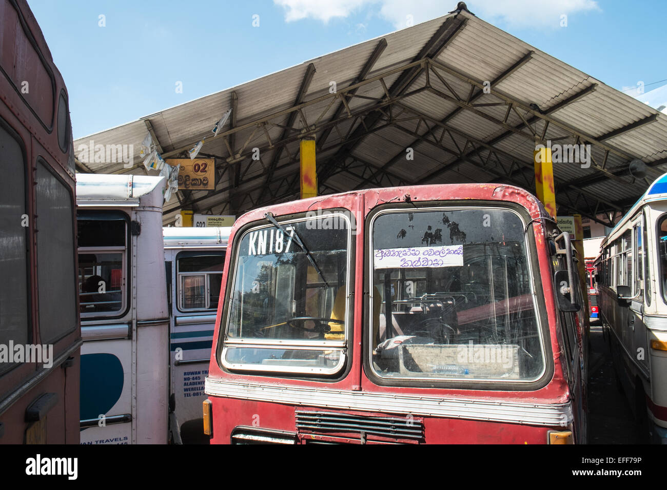 Kandy main Bus Station. The Goods Shed, very manic place, transport hub ...