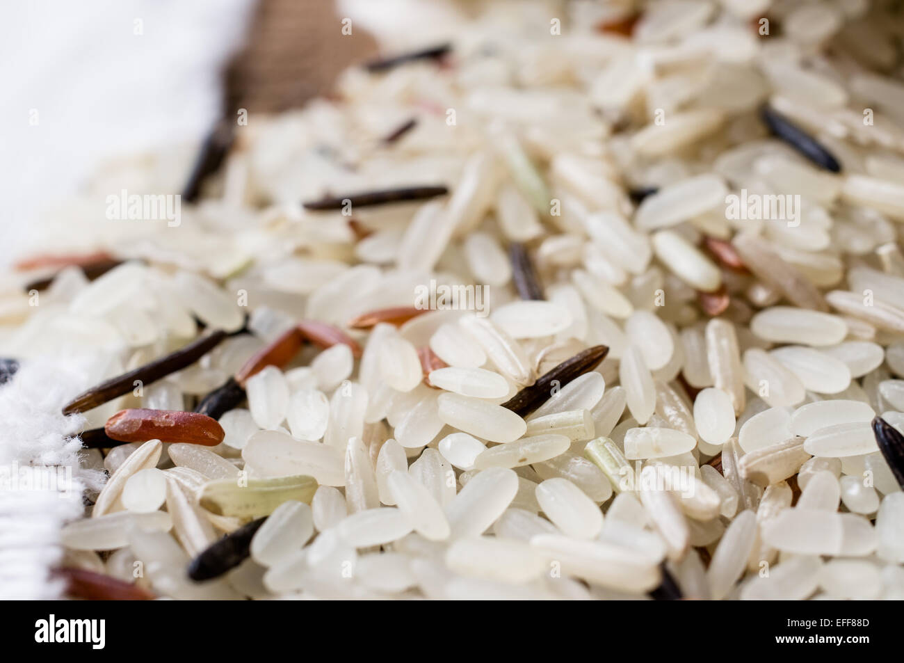 Mix of different species and varieties of rice Stock Photo - Alamy