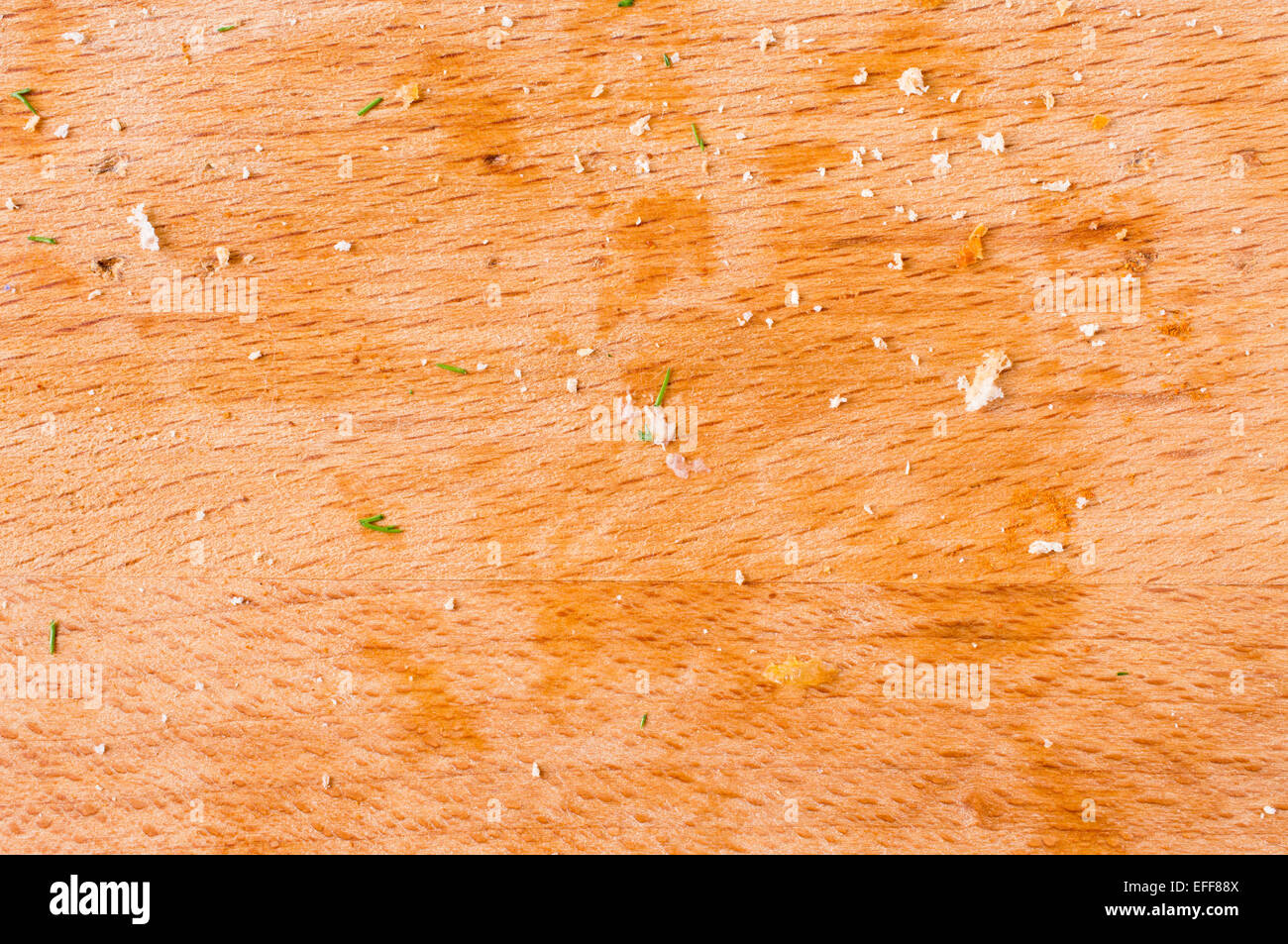 Wooden table top with crumbs after eating for background Stock Photo ...