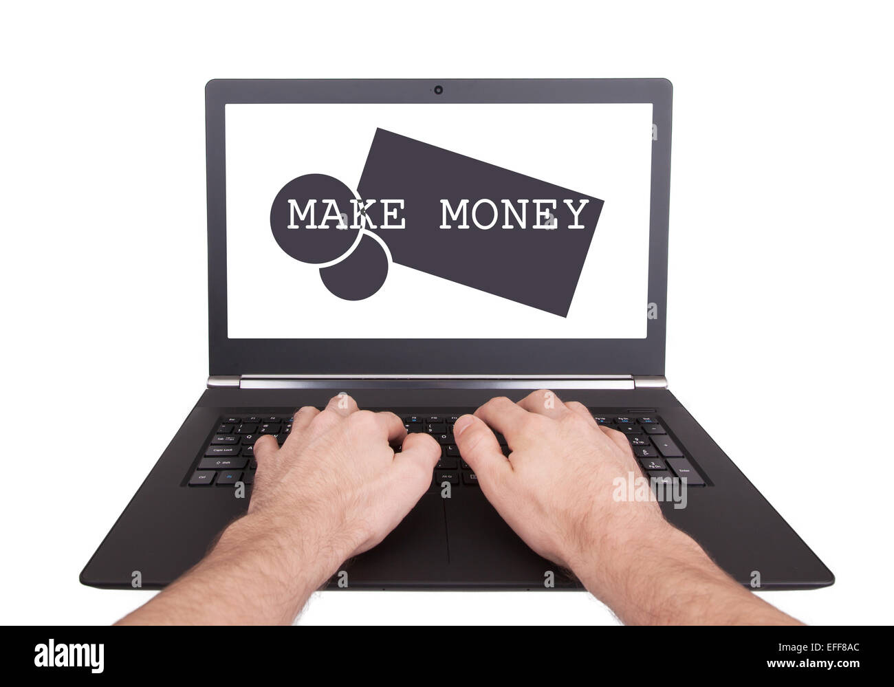 Concepts profit on computer Cut Out Stock Images & Pictures - Alamy