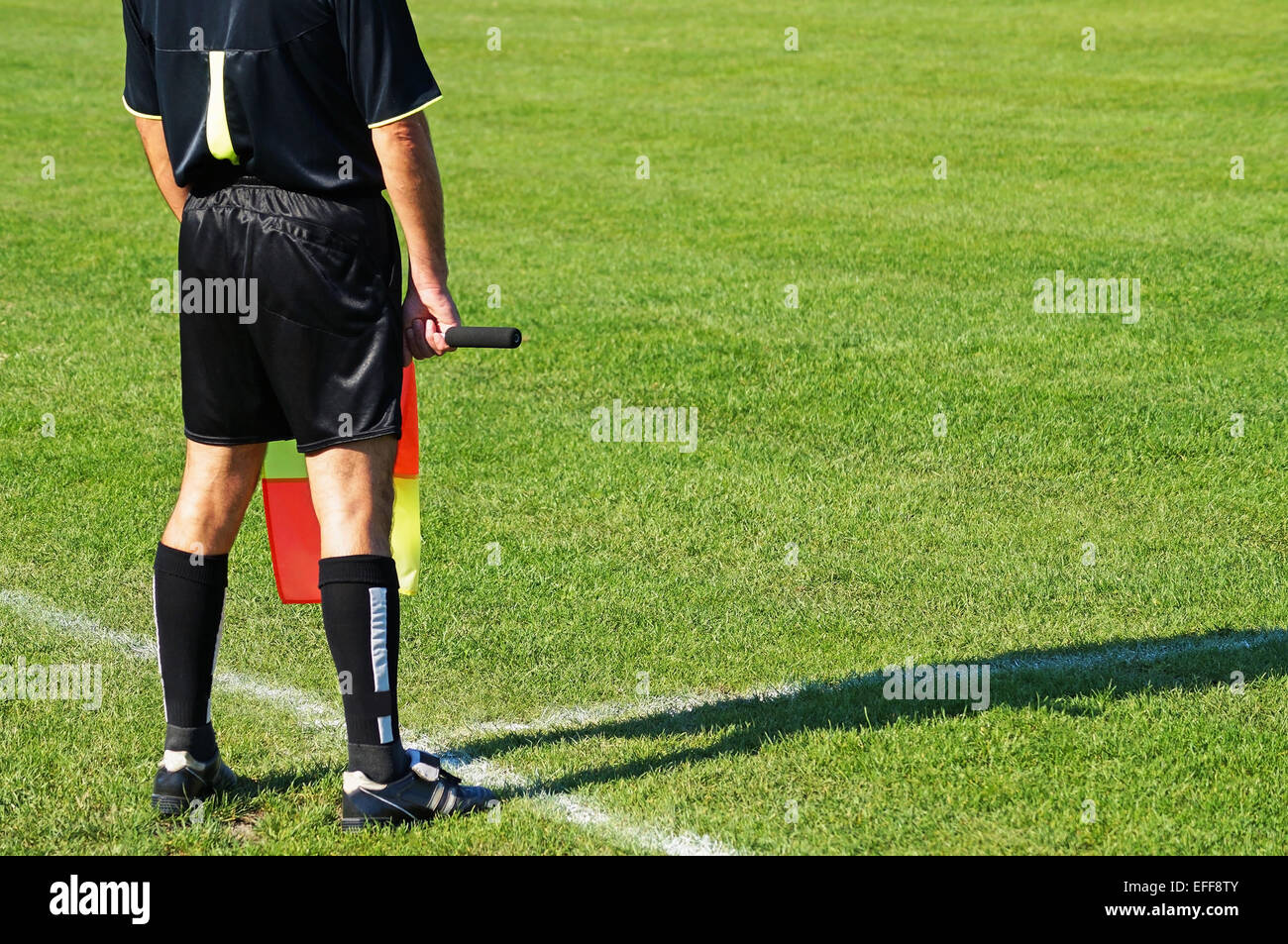 Referee at the soccer field Stock Photo - Alamy