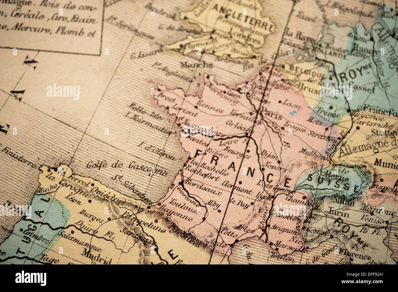 1800s world map hi-res stock photography and images - Alamy