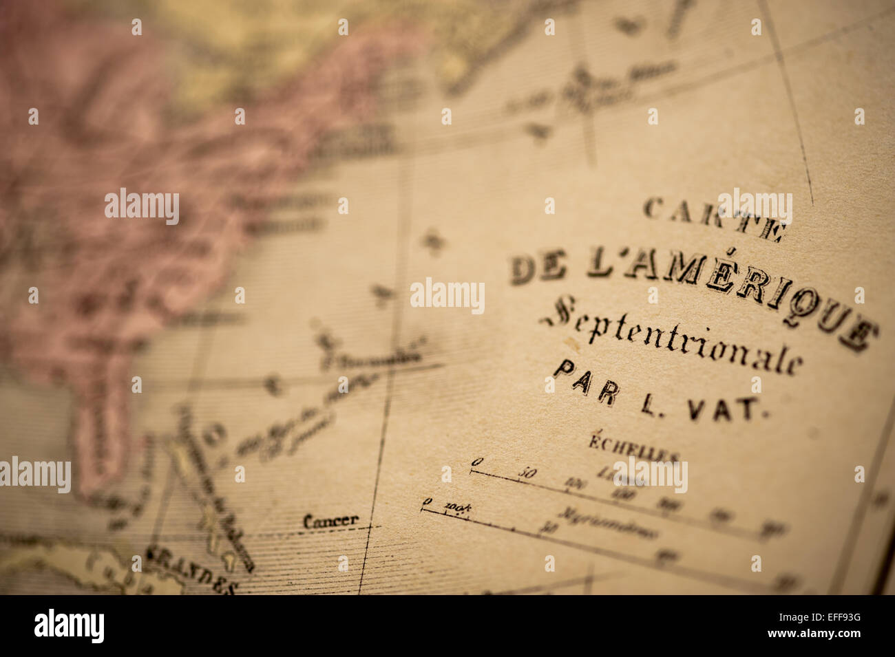 Atlas Classique published in 1869 - antique map Stock Photo - Alamy
