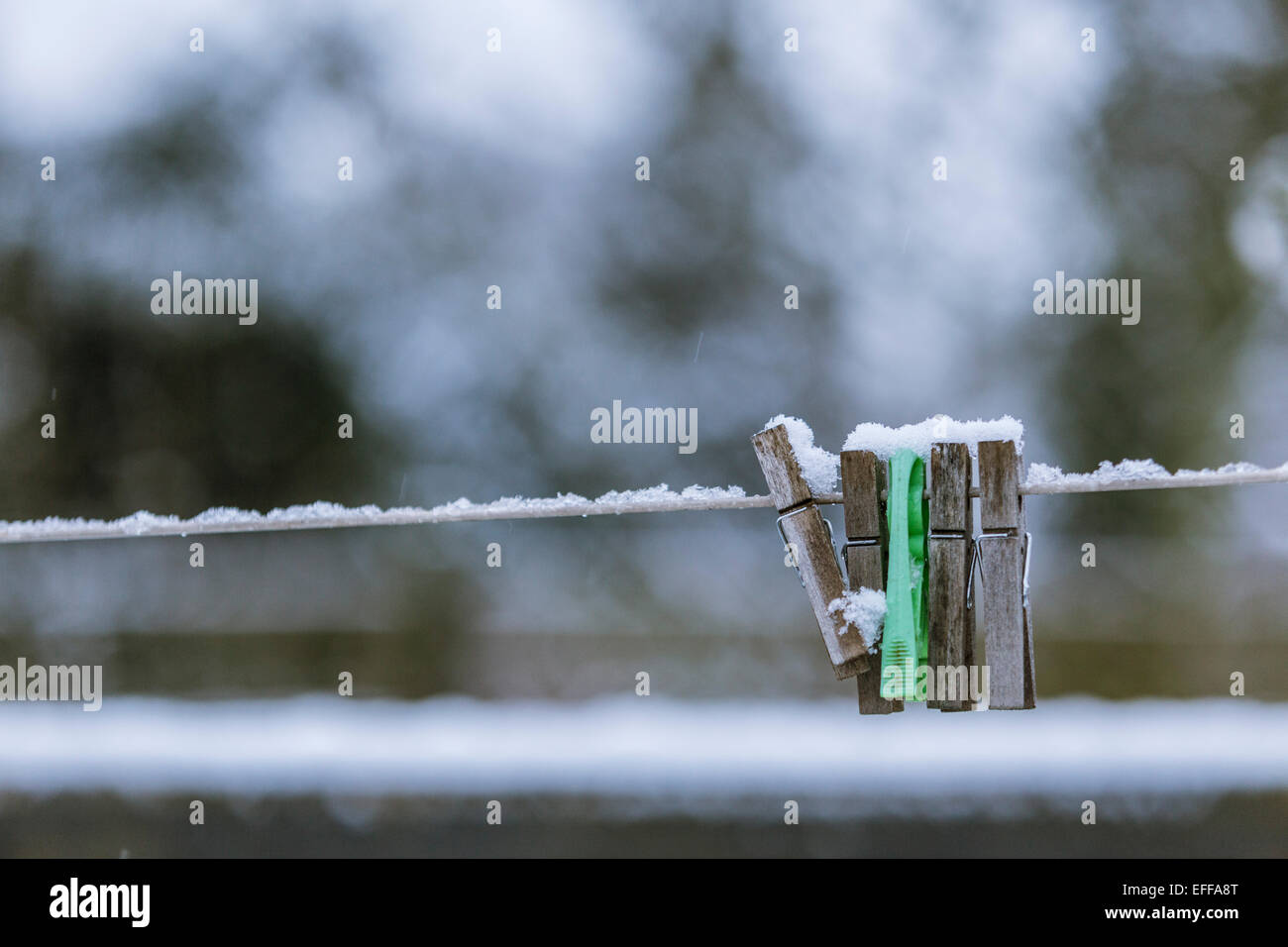 Norwood, London, UK. 3rd February 2015. UK Weather: Snow in South East ...