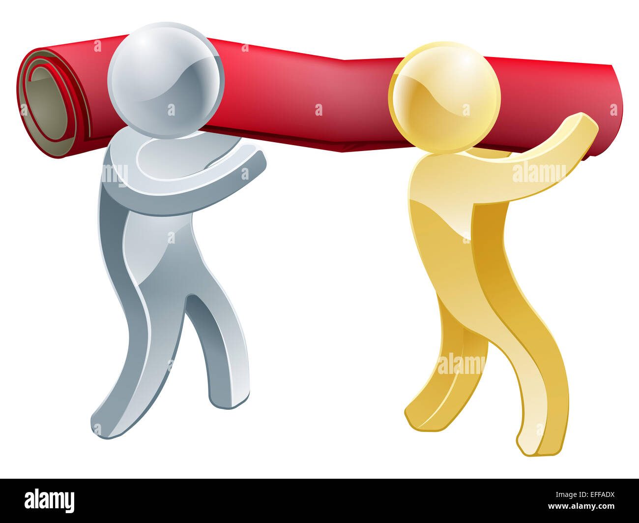 Carpet Installer Cartoon