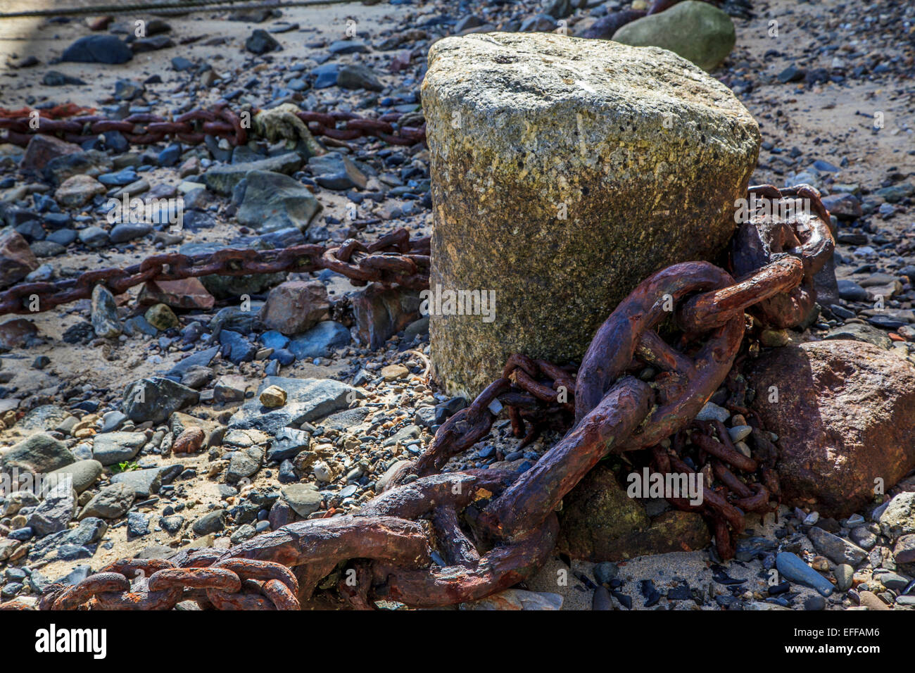 Anchor chain beach hi-res stock photography and images - Alamy