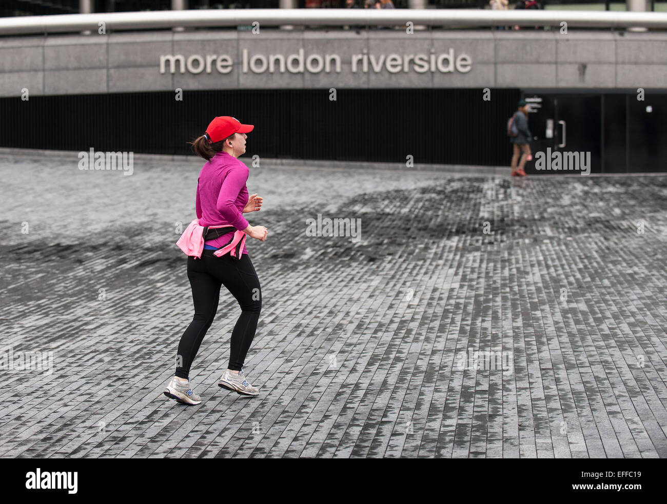 Jogger south bank hi-res stock photography and images - Alamy