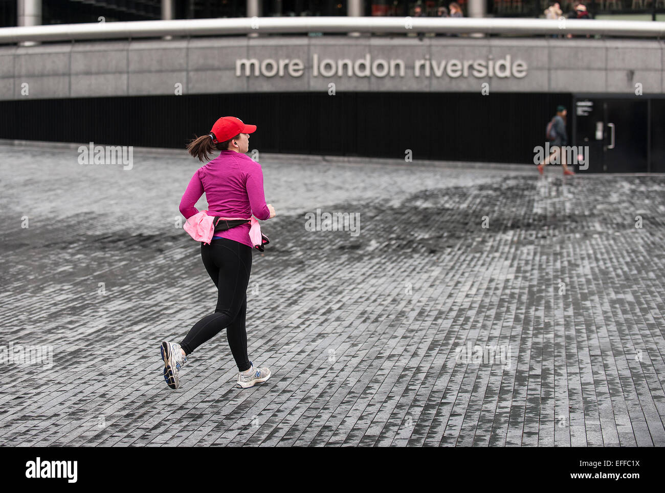 Jogger south bank hi-res stock photography and images - Alamy
