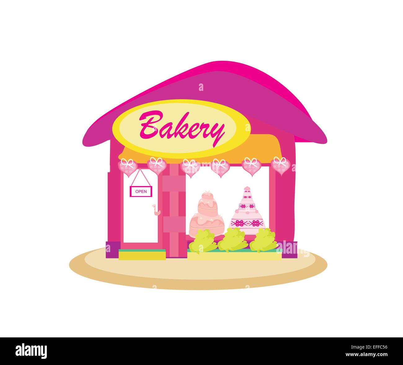 illustration of bakery shop Stock Vector Image & Art - Alamy