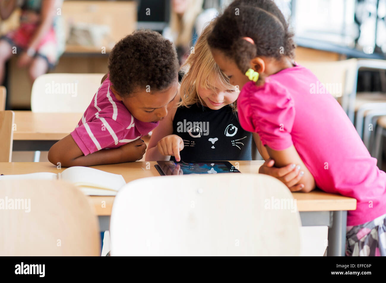 Tablets classroom desks hi-res stock photography and images - Alamy