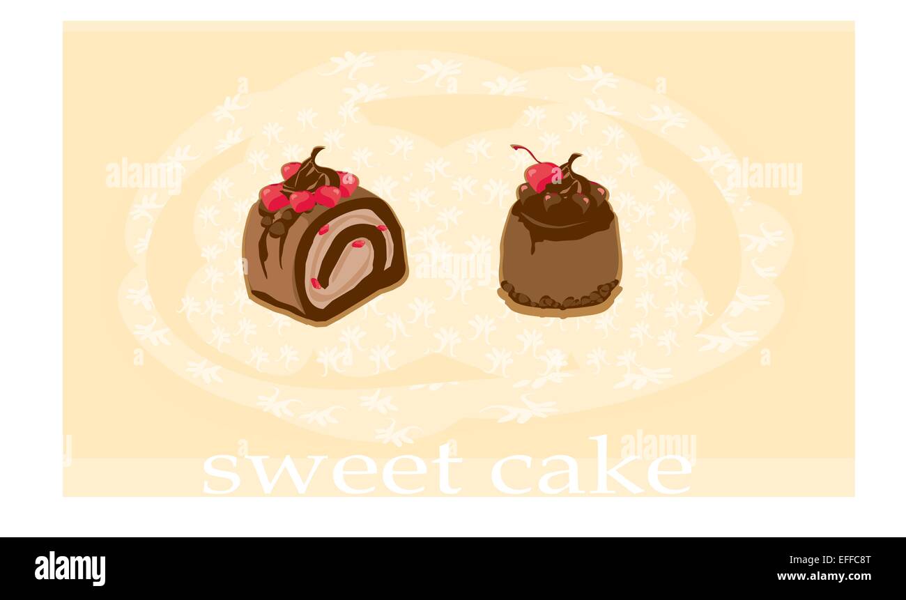 sweet cakes card Stock Vector Image & Art - Alamy