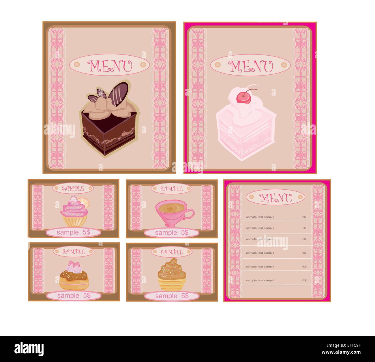 menu coffee shop and restaurant Stock Vector Image & Art - Alamy