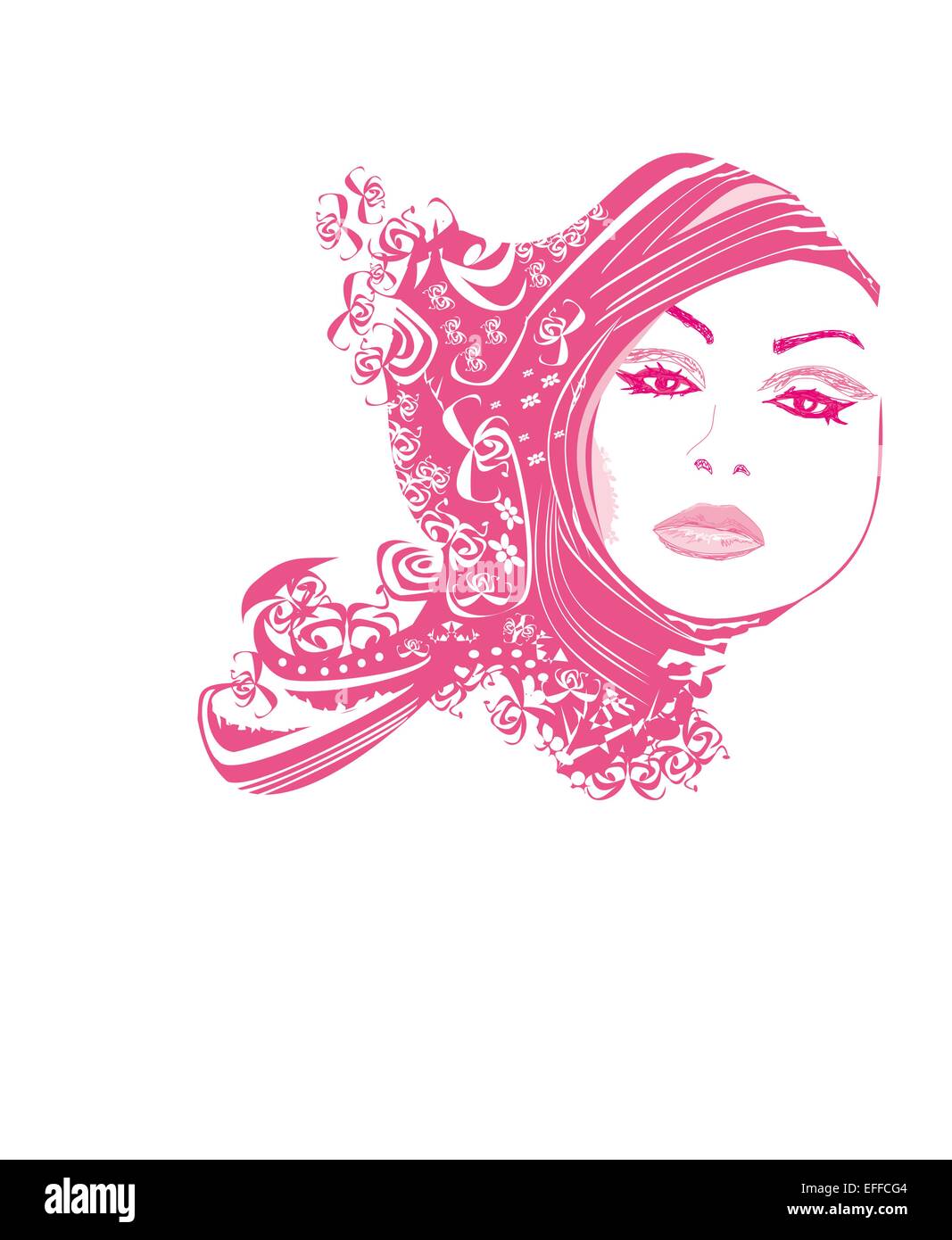 Daisy portrait Stock Vector Images - Alamy