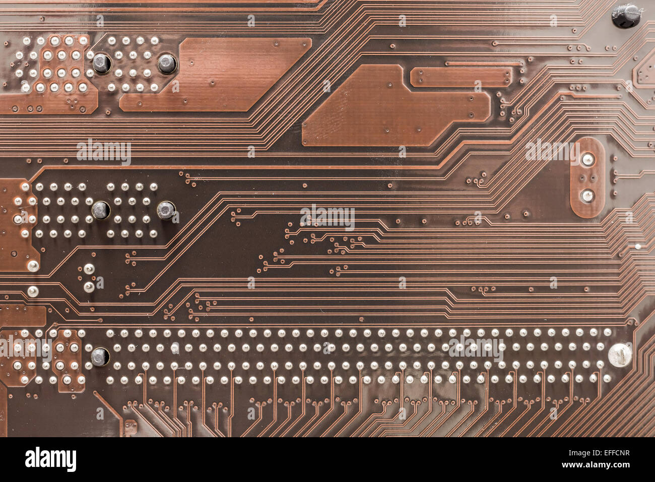 Circuit Board Texture And Pins On Computer Motherboard Stock Photo - Alamy