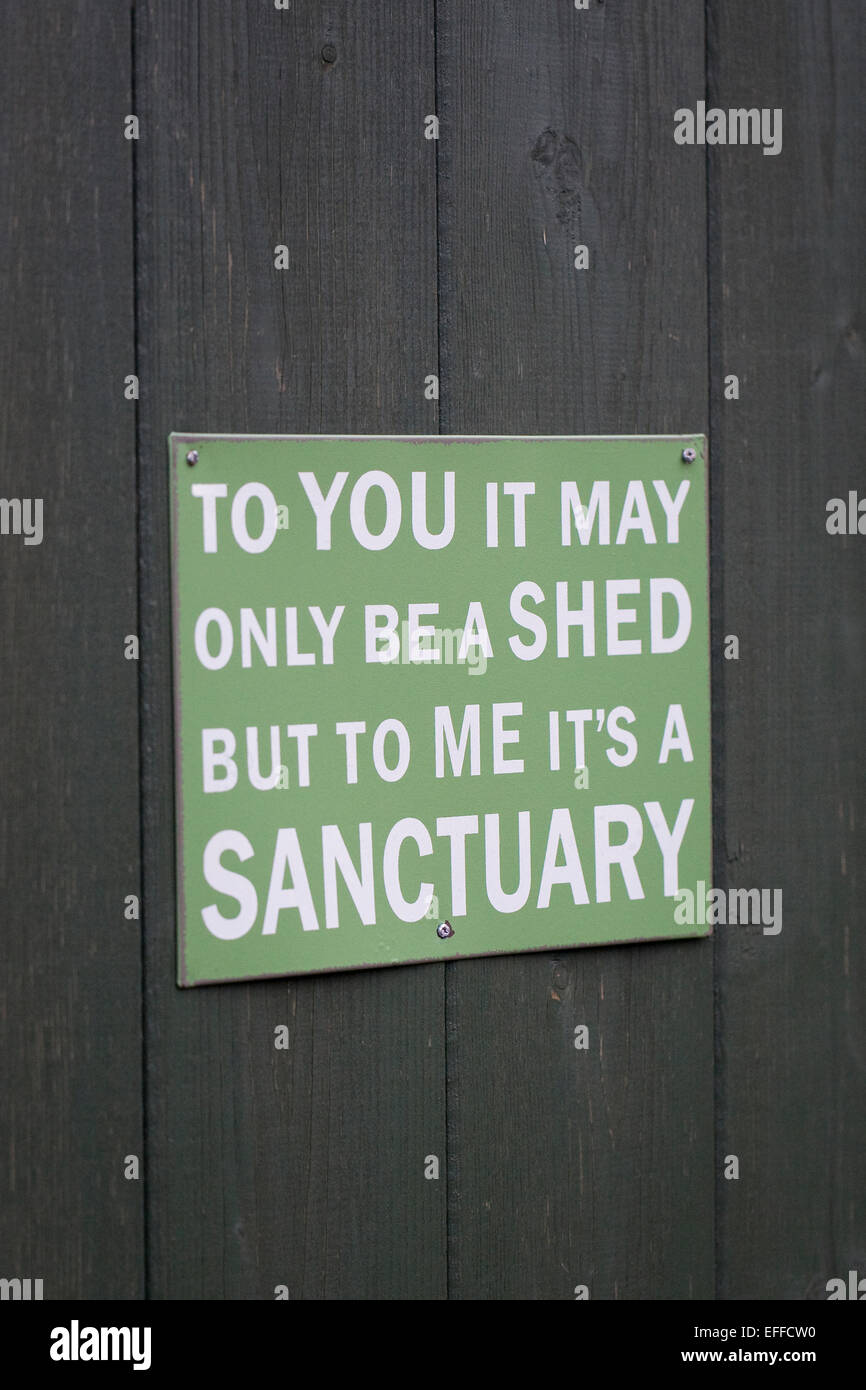 Garden shed signs hi-res stock photography and images - Alamy