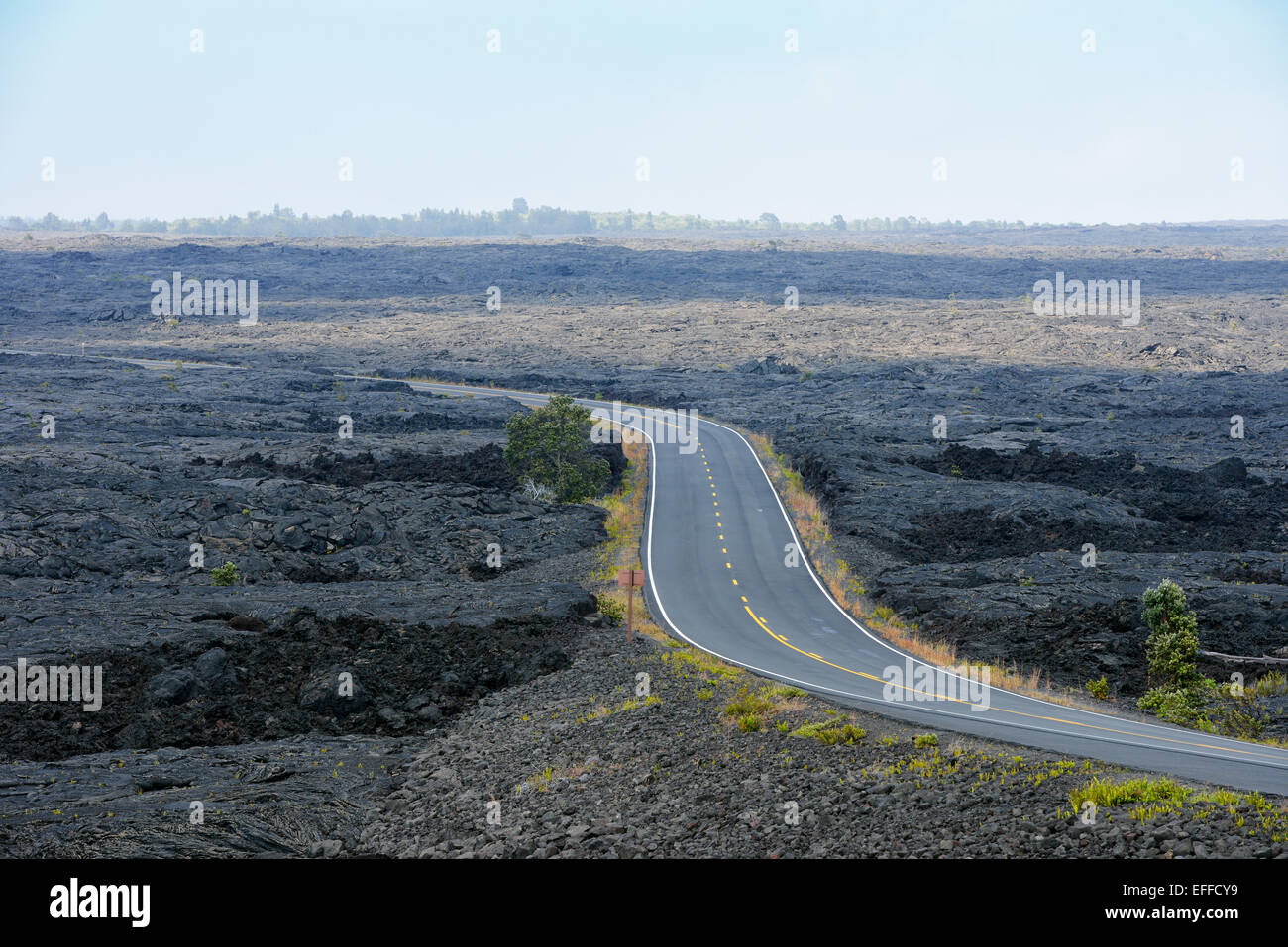 USA, Hawaii, Big Island, Volcanoes National Park, Chain of Craters Road ...