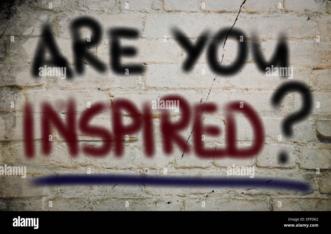 Are You Inspired Concept Stock Photo - Alamy