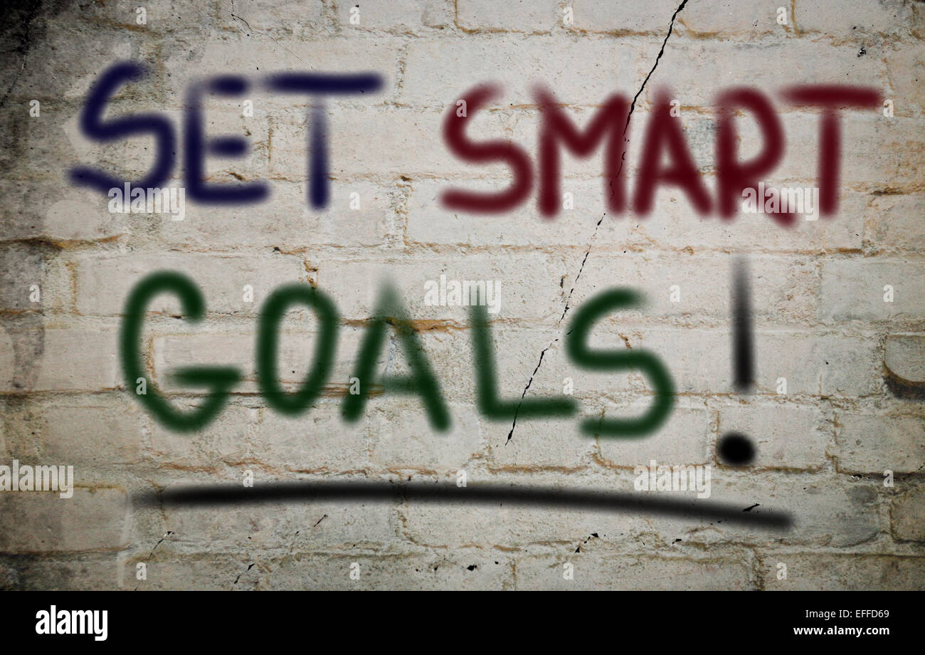 Set Smart Goals Concept Stock Photo - Alamy