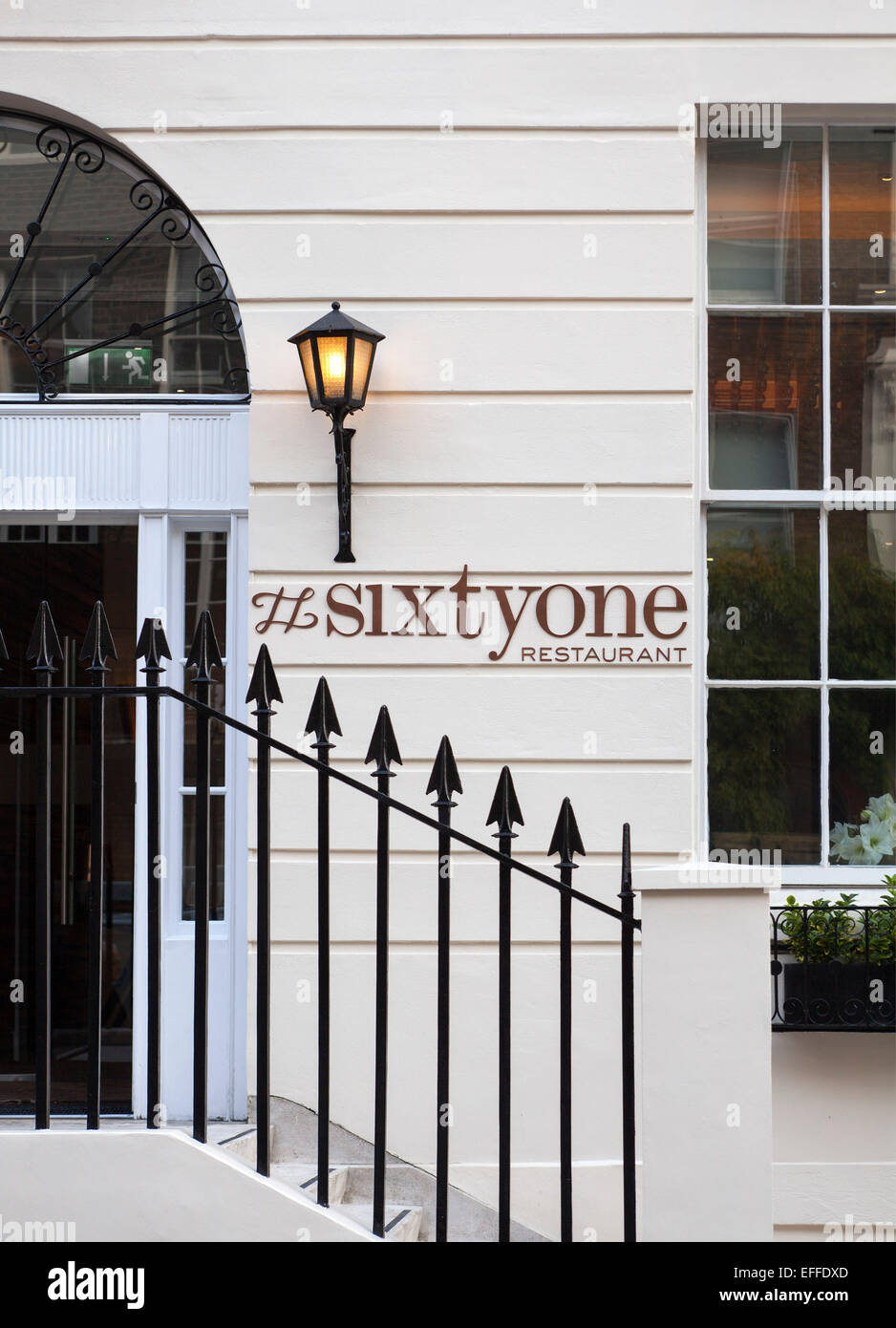 Sixty One Restaurant London Stock Photo - Alamy