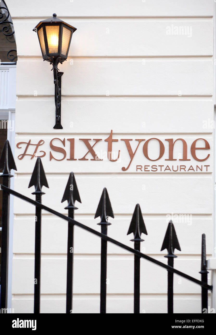 Sixty One Restaurant London Stock Photo - Alamy