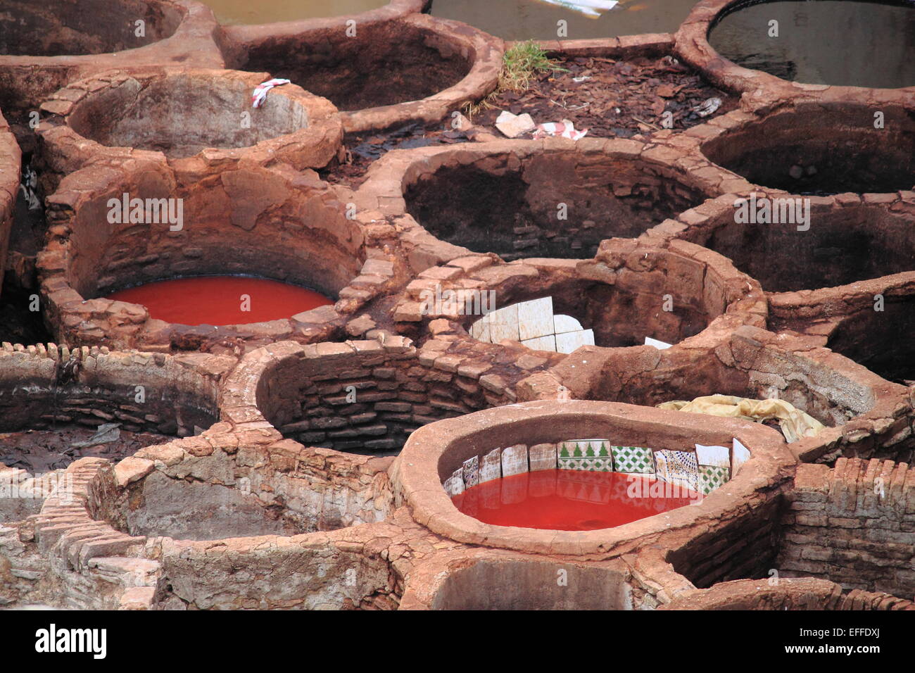 Old tanks medieval leather tanneries hi-res stock photography and ...