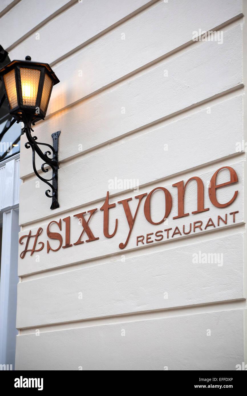 Sixty One Restaurant London Stock Photo - Alamy