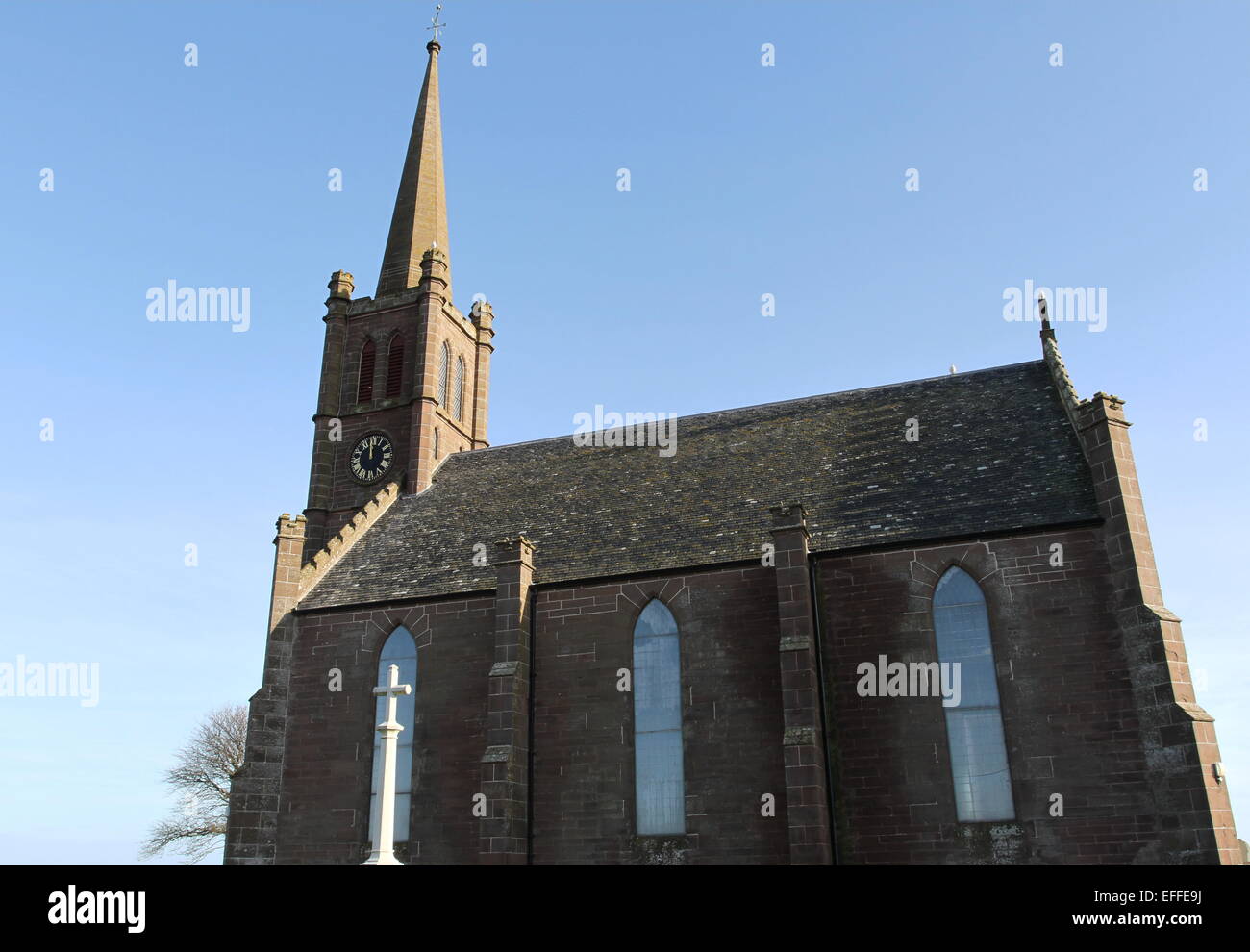 Exterior of St Cyrus church Scotland January 2015 Stock Photo - Alamy