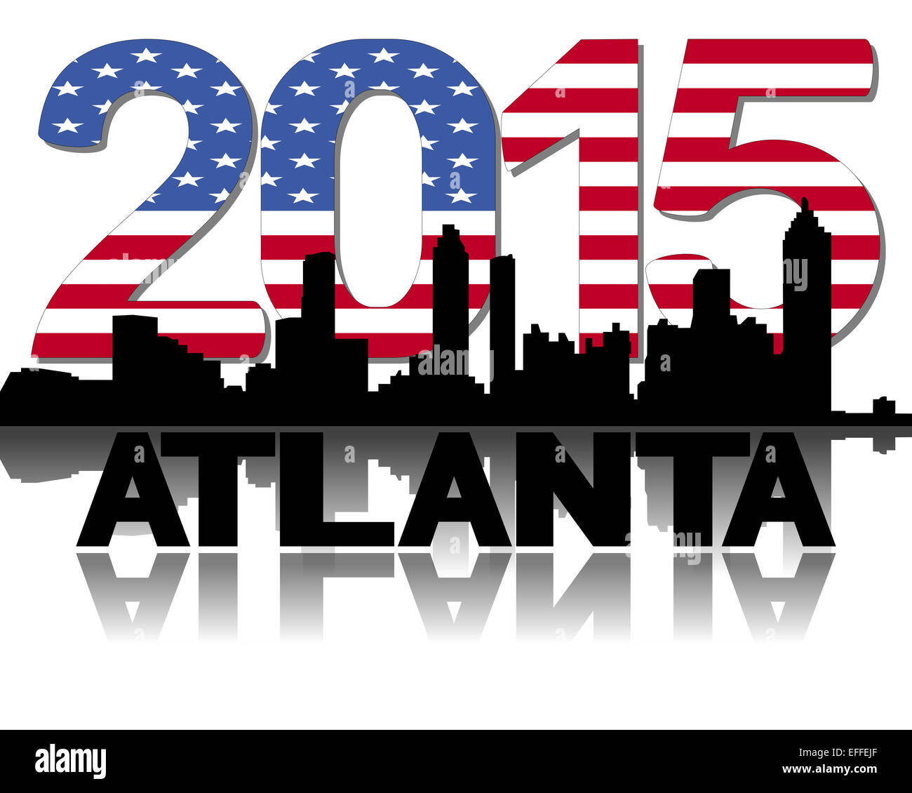 Atlanta skyline 2015 hi-res stock photography and images - Alamy
