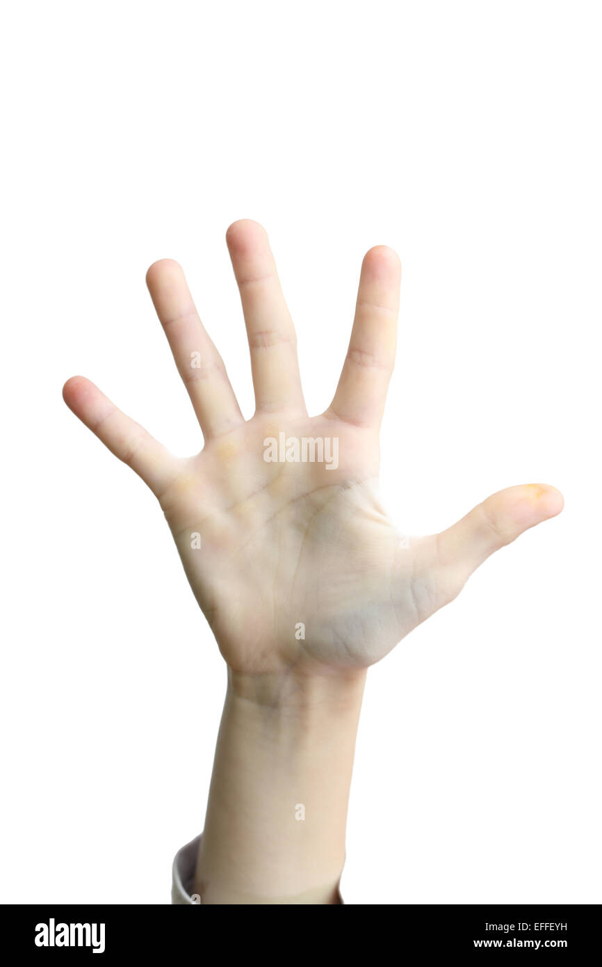 Number five finger hand symbol hi-res stock photography and images - Alamy