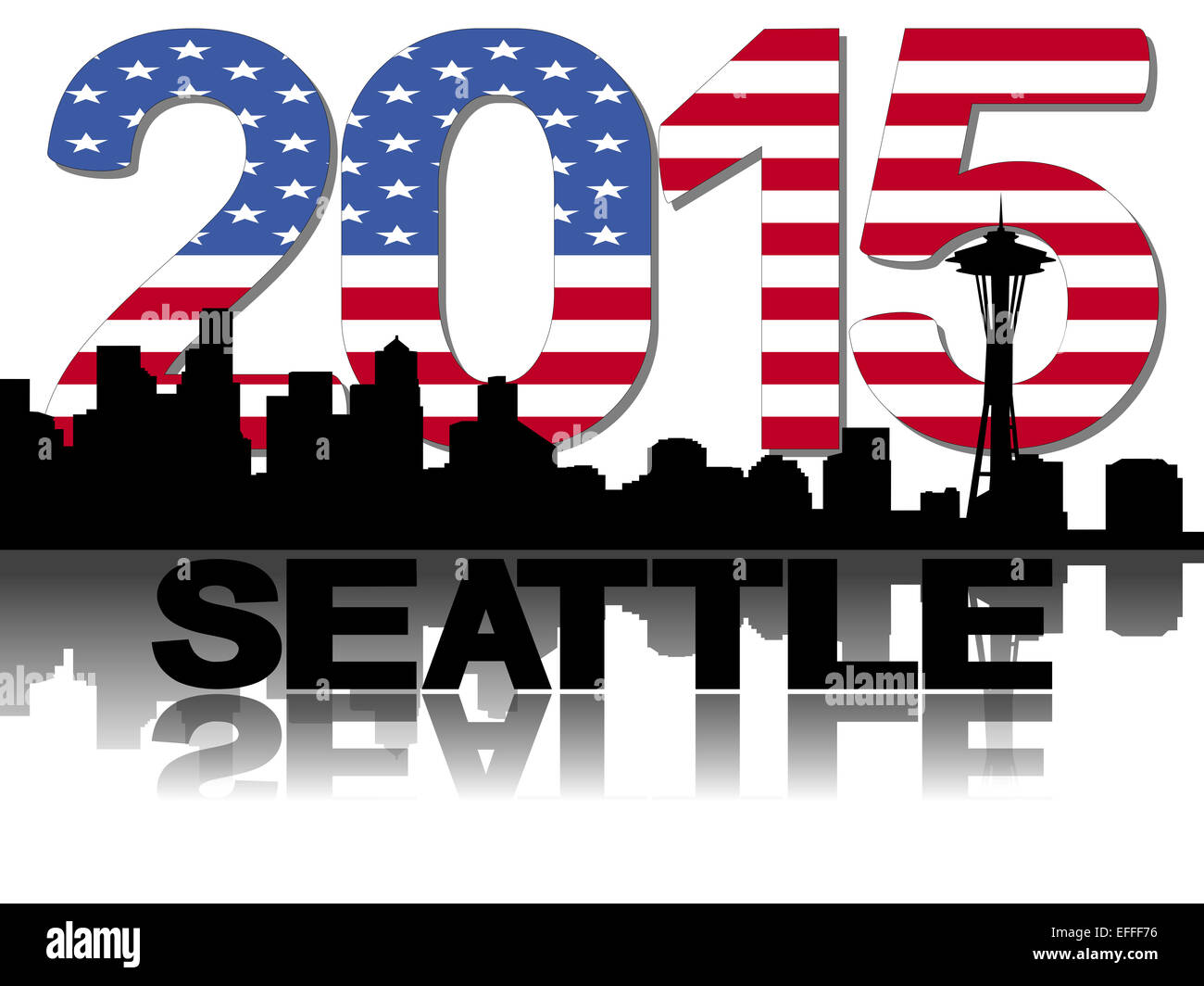 Seattle city flag hi-res stock photography and images - Alamy