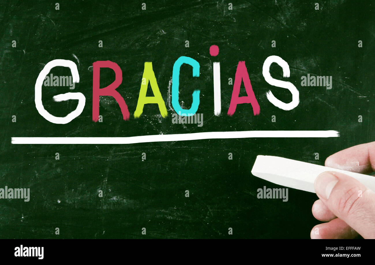 Gracias sign hi-res stock photography and images - Alamy