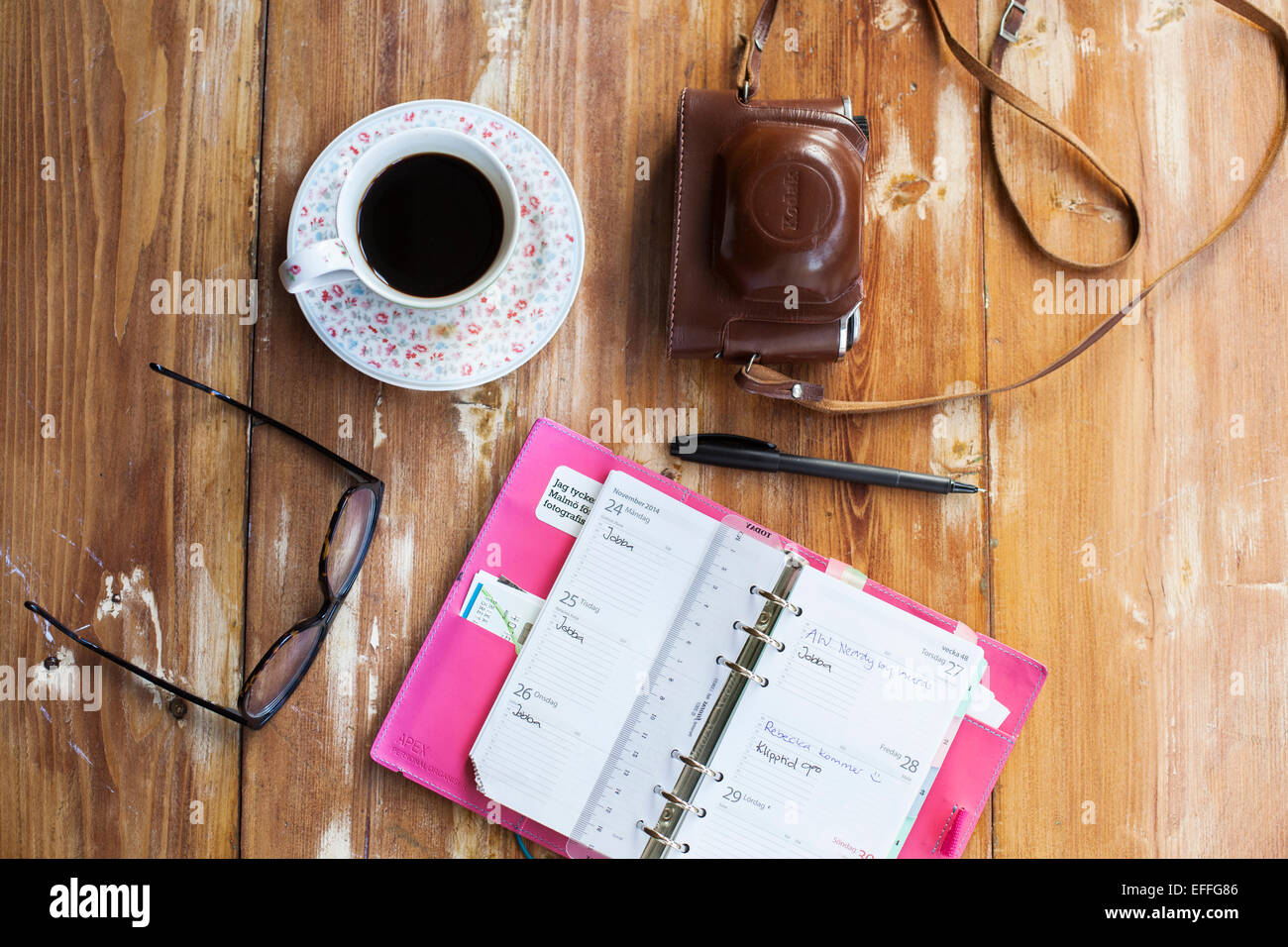 Diary dates coffee hi-res stock photography and images - Alamy