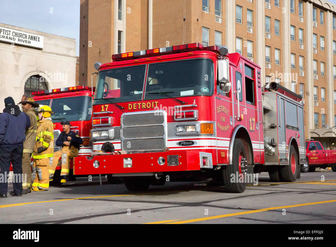 Detroit Fire Department Engine/Pumper, Michigan, USA, Octover, 2014 ...