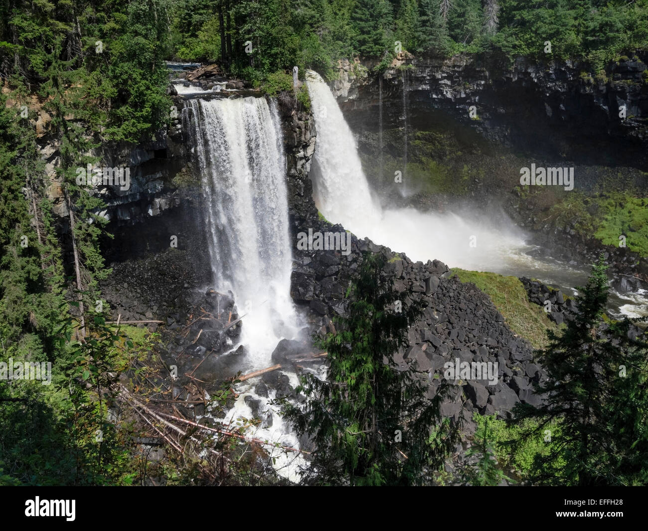 Canada, British Columbia, Wells Gray Provincial Park, Canim Falls Stock ...