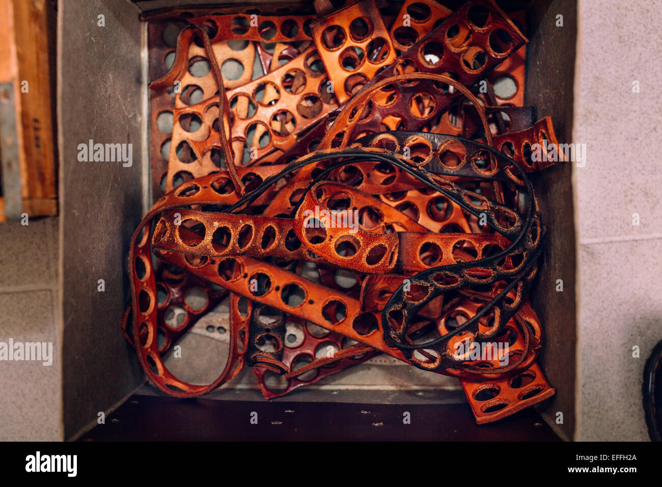 Leather waste hi-res stock photography and images - Alamy